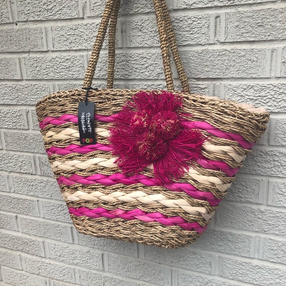 Clements Ribeiro | Bags | New Clements Ribeiro Pop Straw Tote Bag Nwt ...